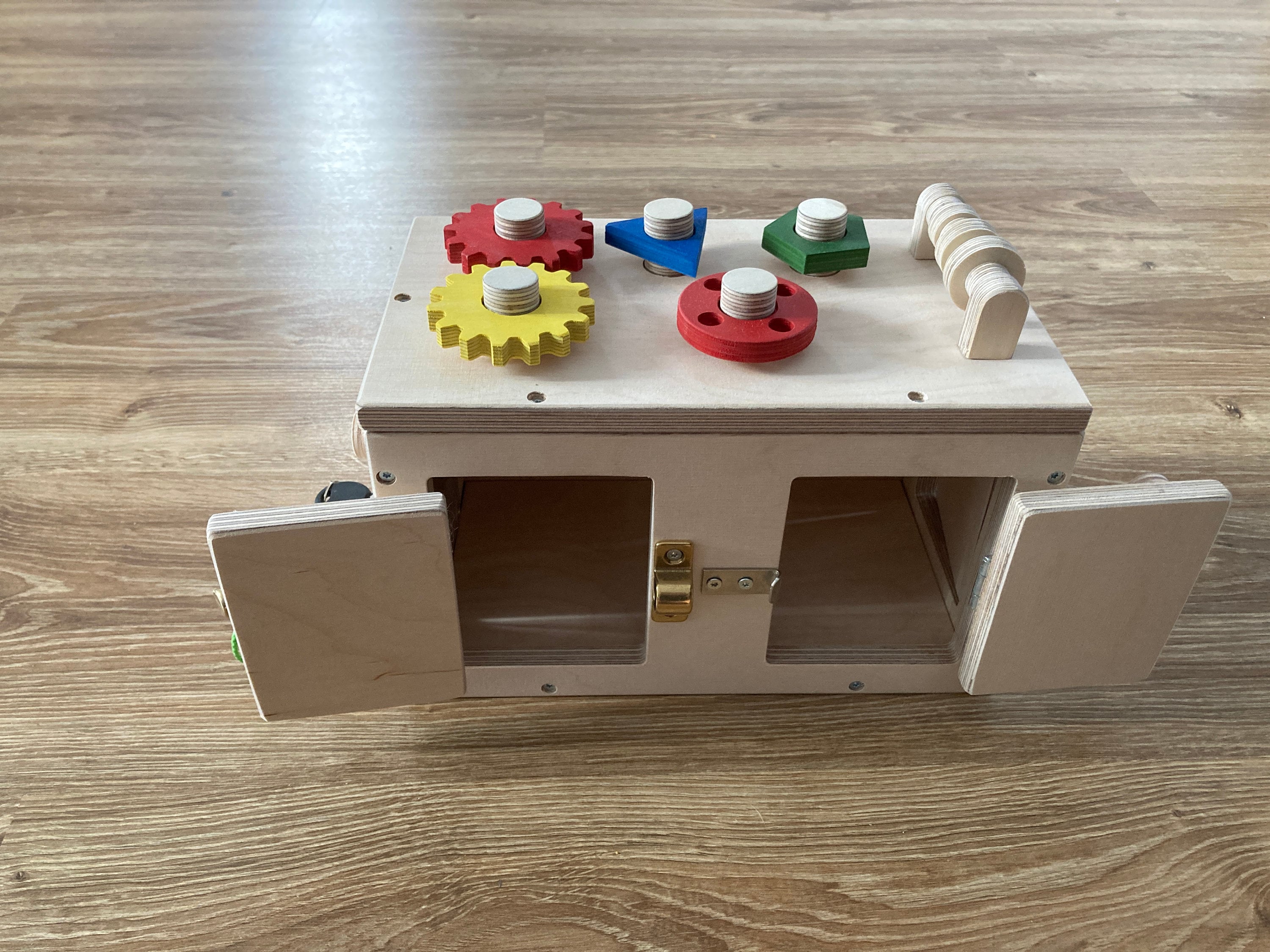 Busy Box Toy House Lock Box Sensory Activity Busyboard | Etsy