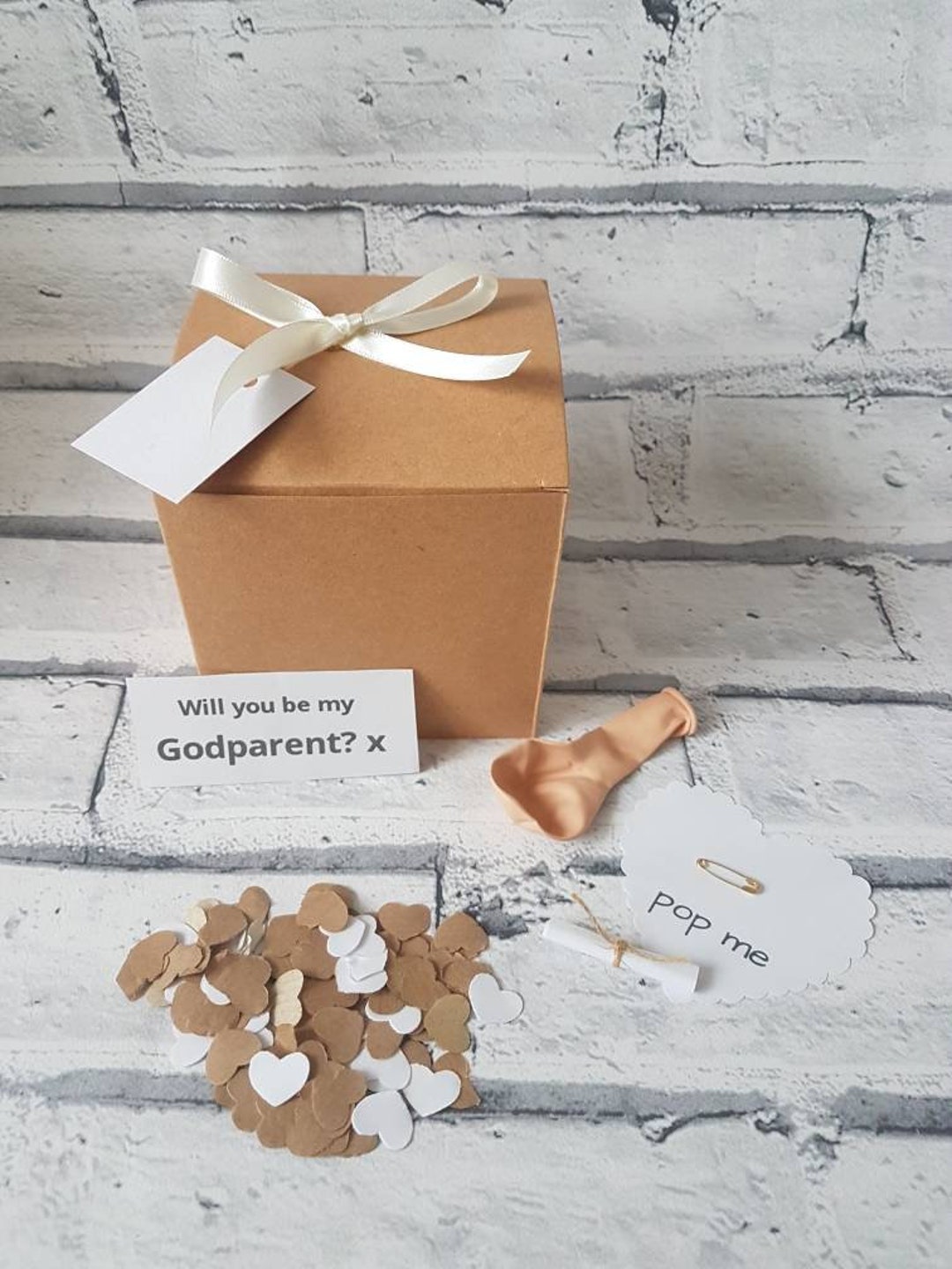 Will You Be My Godparent, Godparents Pop the Balloon, Christening ...