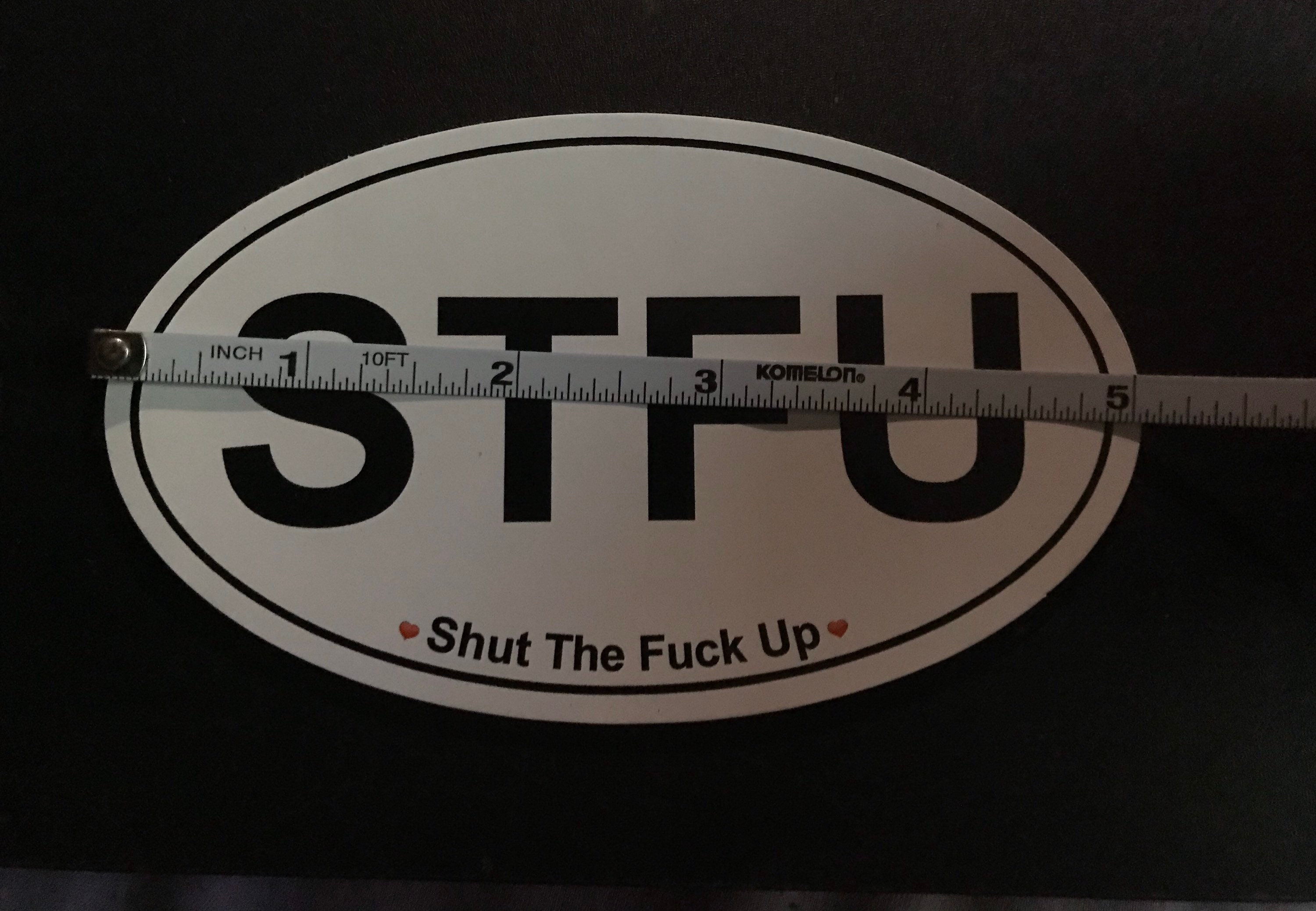 STFU high quality vinyl sticker | Etsy