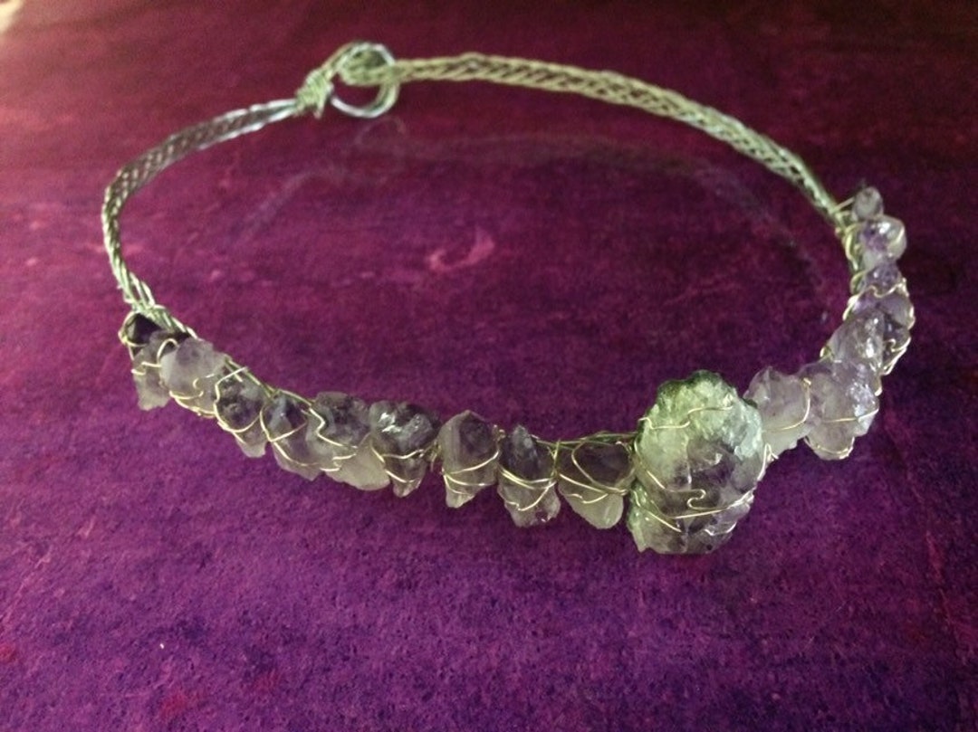 Raw Amethyst Crystal Crown, With Hand Made Wire Headband! - Etsy