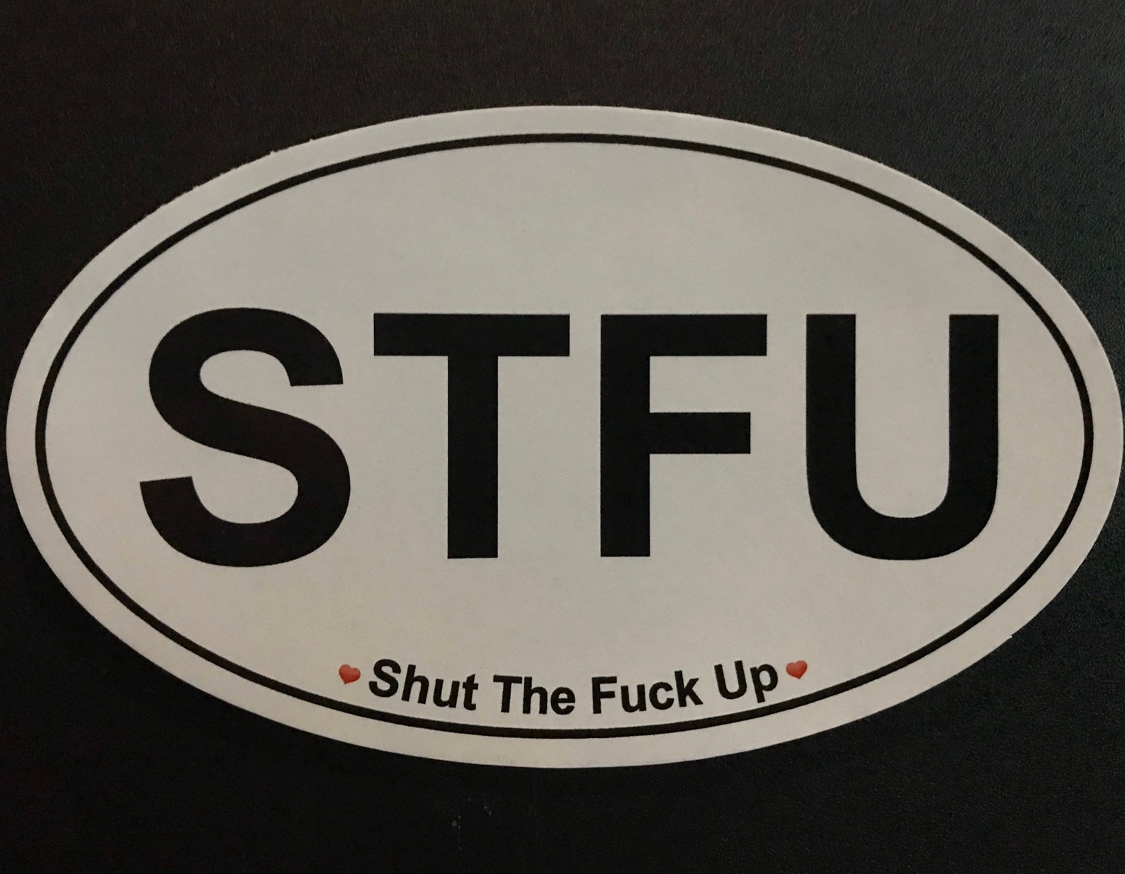 STFU high quality vinyl sticker | Etsy