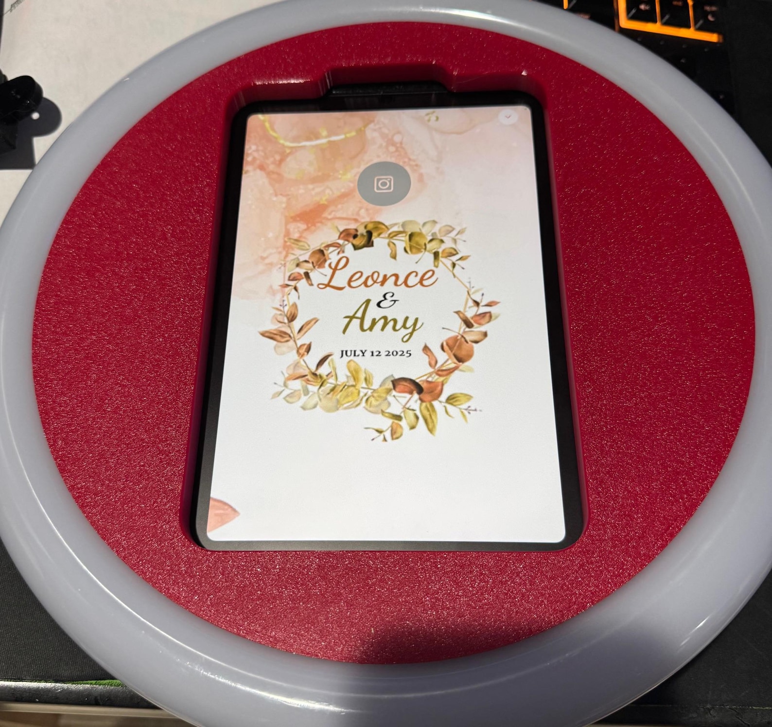 DSLR Roaming Photo Booth Lightweight iPad Mini Ring Roamer for Events ...