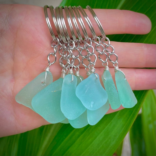 Sea Glass Keychain - Etsy