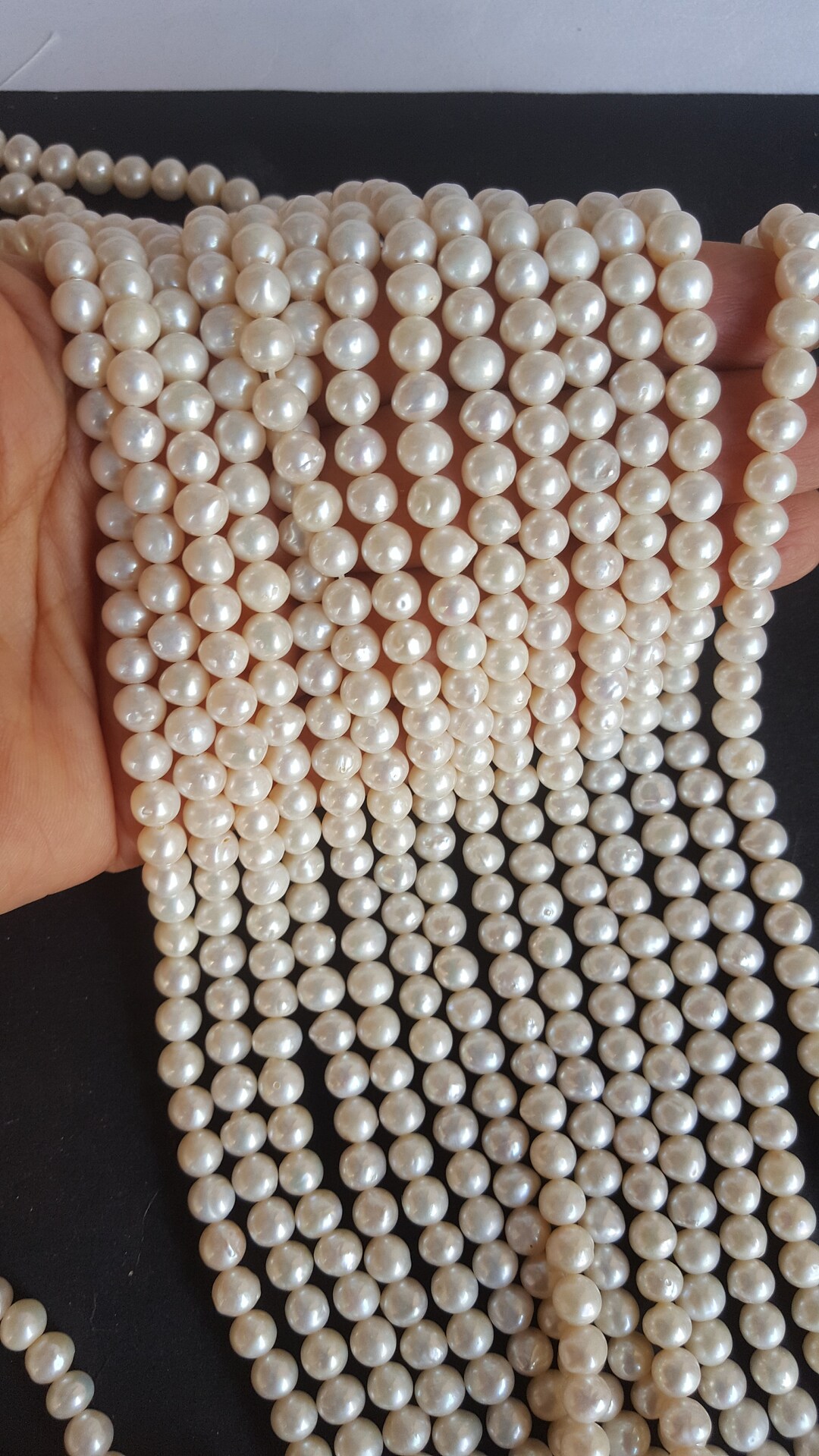Newly Listed---- Natural Fresh Water Pearl---smooth Round Shape Pearl ...