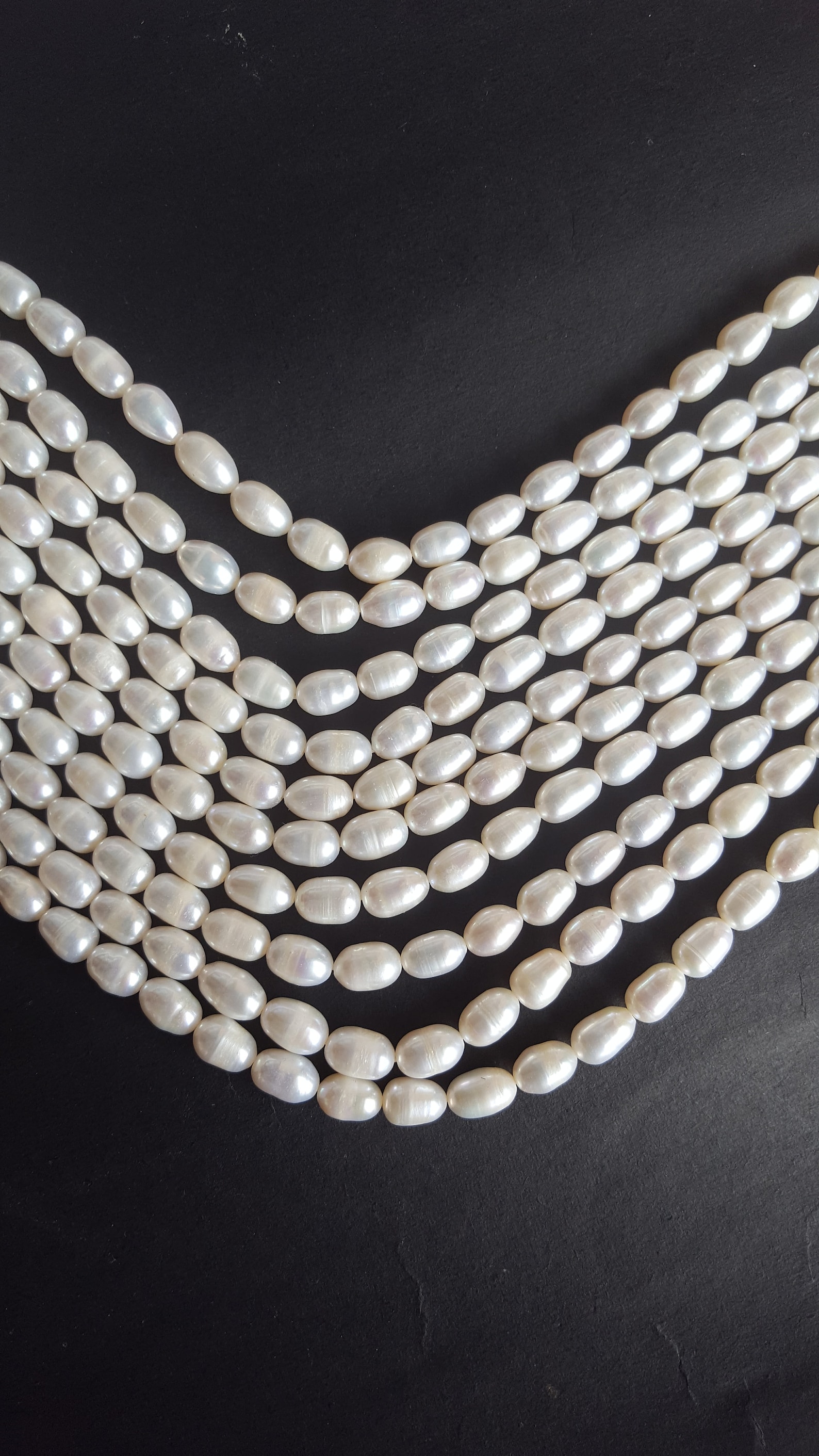 Newly Listed Natural Fresh Water Pearls 6 Mm rice Pearls Fancy Shape 1 ...