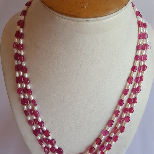 Oval Pearl Necklace - Etsy