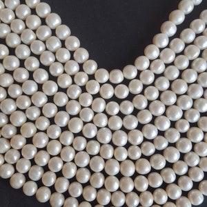 Newly Listed---- Natural Fresh Water Pearl---smooth Round Shape Pearl ...