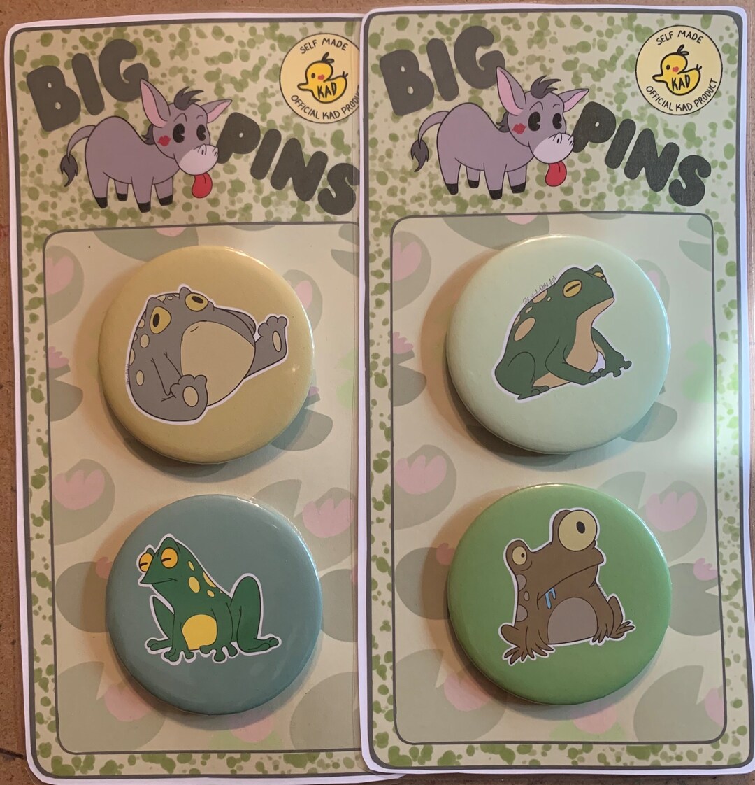 Twin Frog Pin Pack Cute Accessory Badge - Etsy