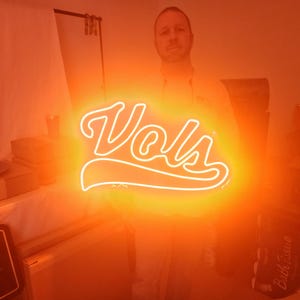 University of Tennessee Vols Script Neon LED Light - 27" X 18" - Etsy