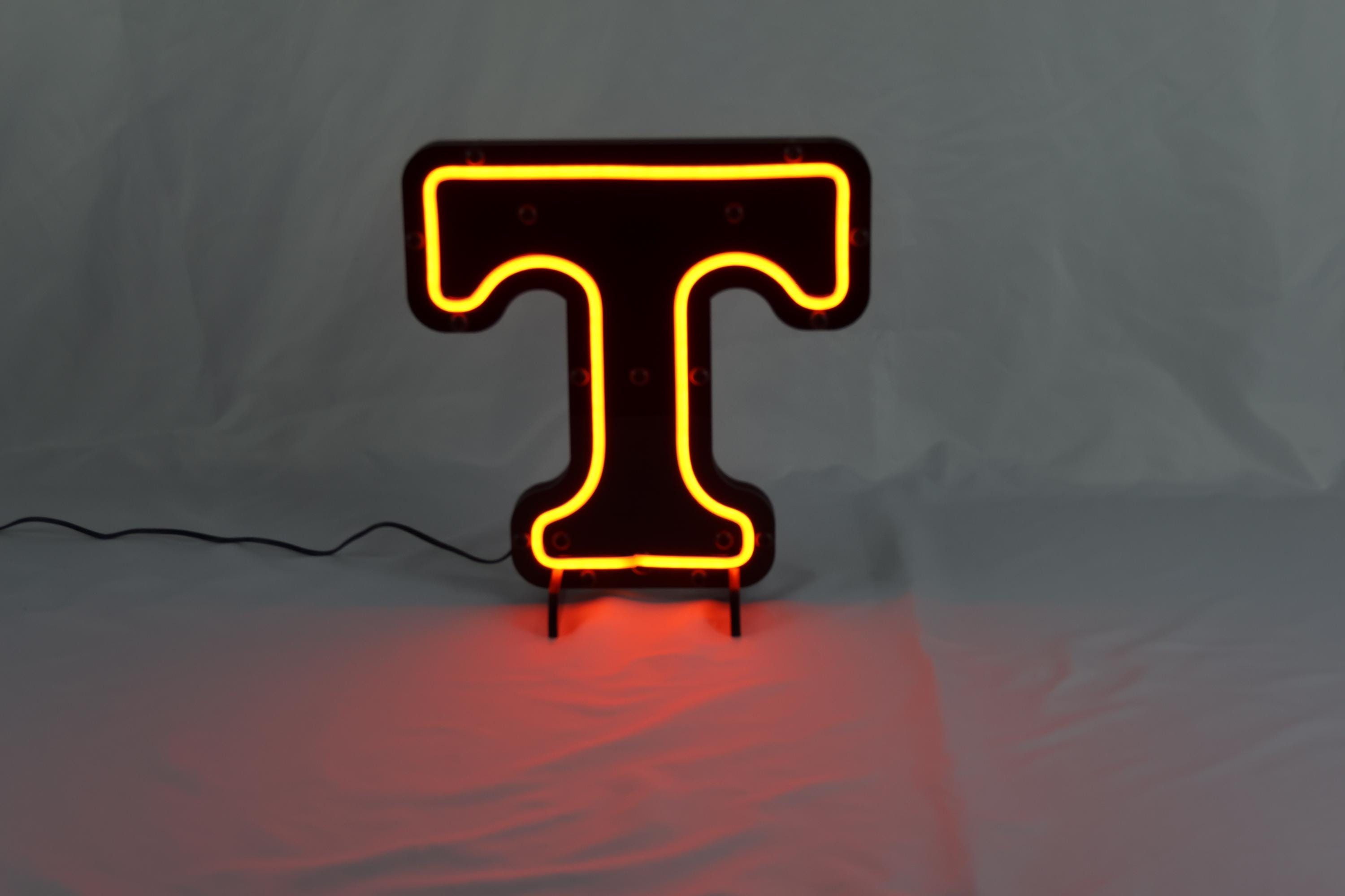 University of Tennessee Vols Power T Neon LED Light - 10" X 10" - Etsy