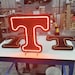 University of Tennessee Vols Power T Neon LED Light Art - Etsy