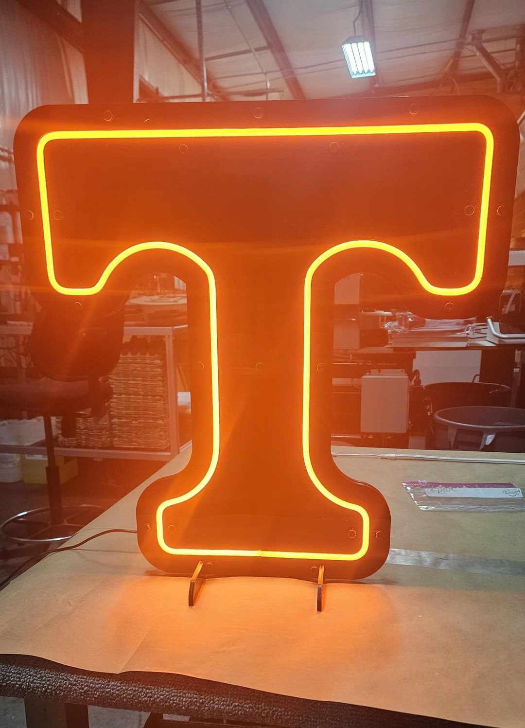 University of Tennessee Vols Power T Neon LED Light Art - Etsy