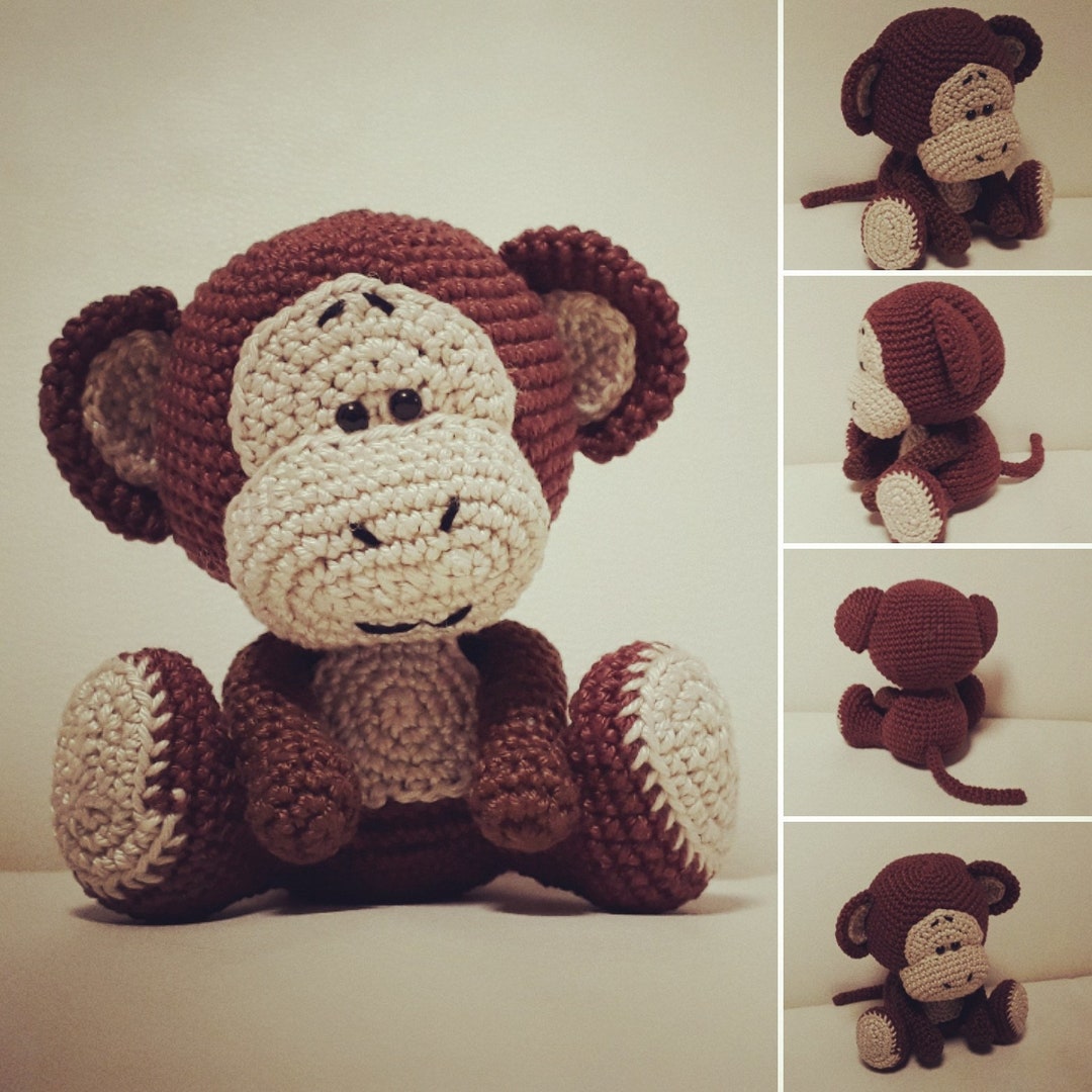 Pattern - Crochet Cute Monkey - Etsy