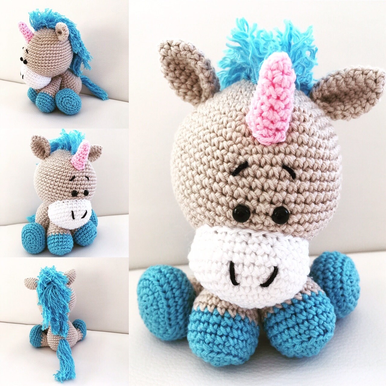 Pattern - Crochet Cute Unicorn - Etsy
