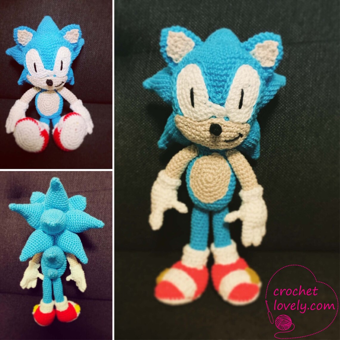 Pattern - Crochet Sonic the Hedgehog - Etsy