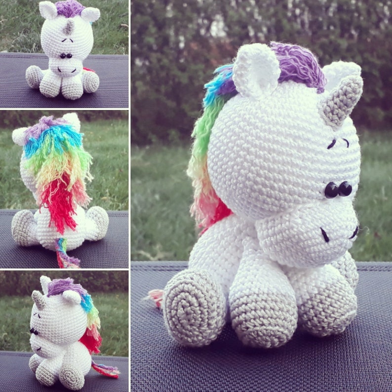 Pattern - Crochet Cute Unicorn - Etsy