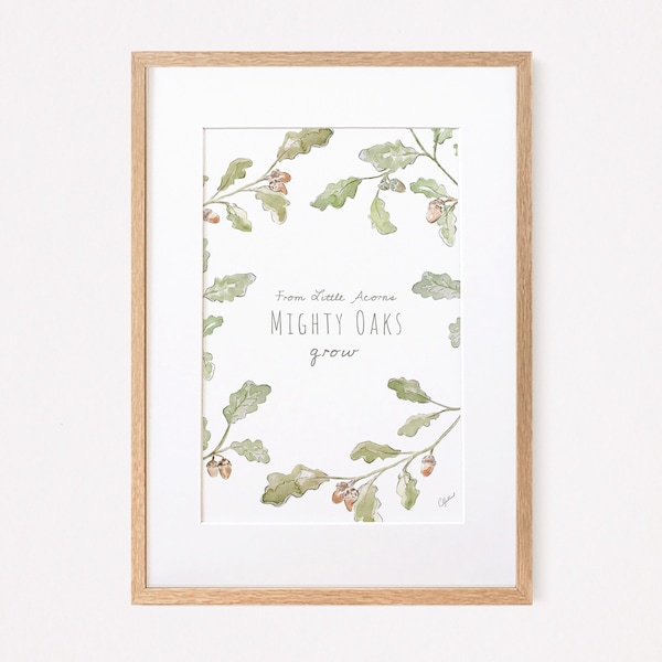 Mighty Oaks From Little Acorns Grow - Etsy