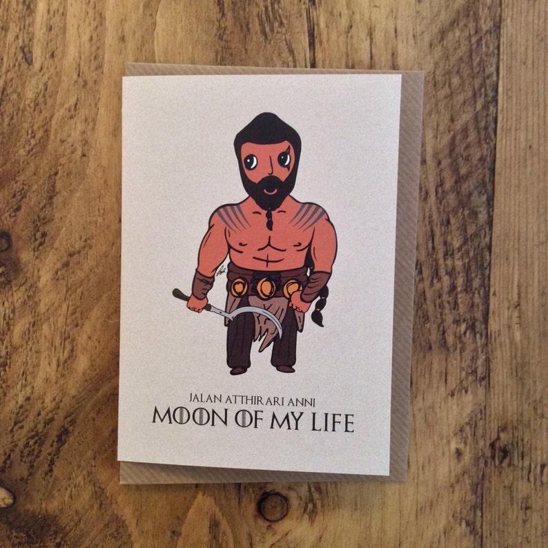 Khal Drogo Game of Thrones Cartoon // Greetings Card - Etsy