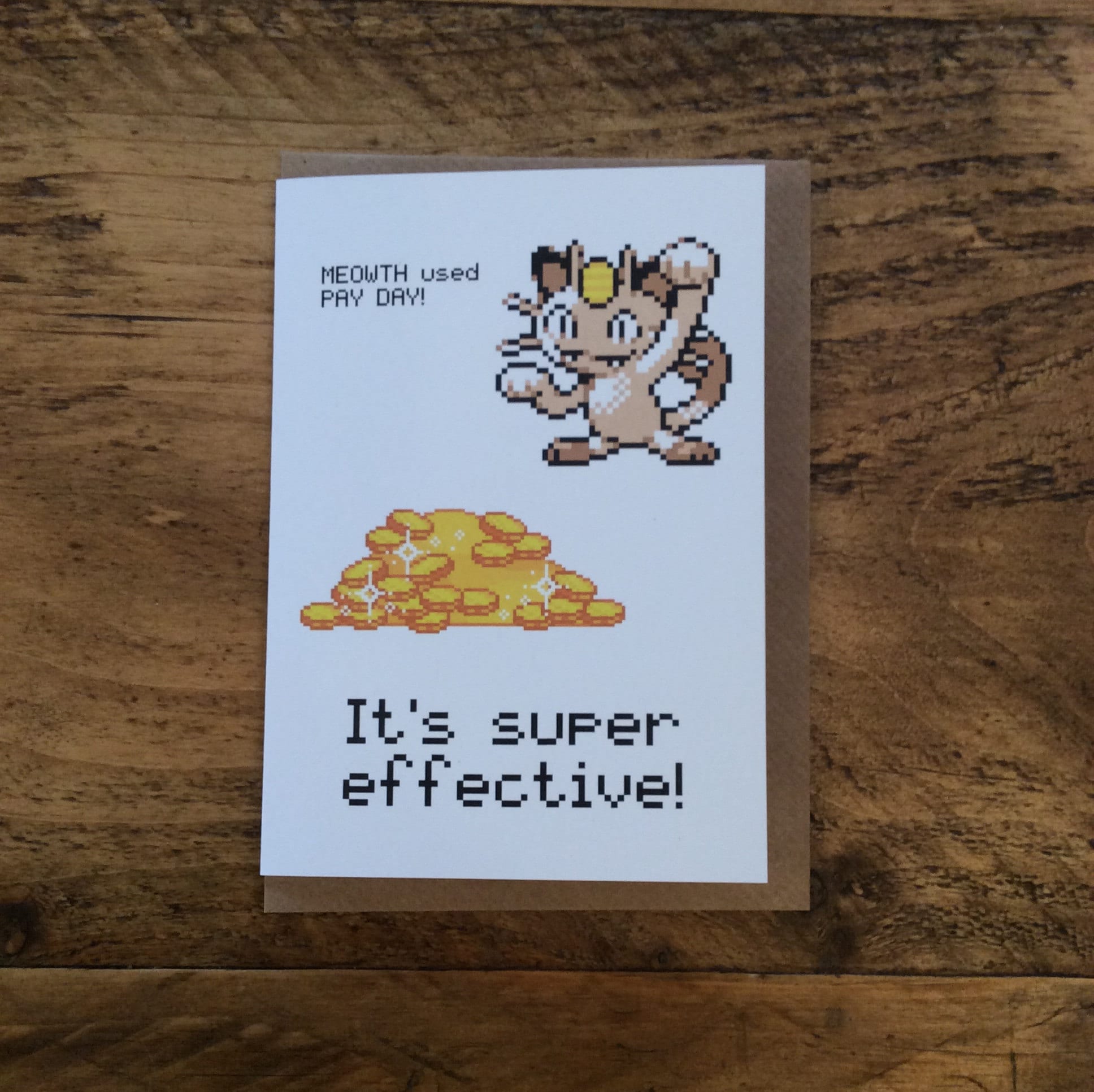 Meowth Pay Day Pokemon // Greetings card - Etsy.de