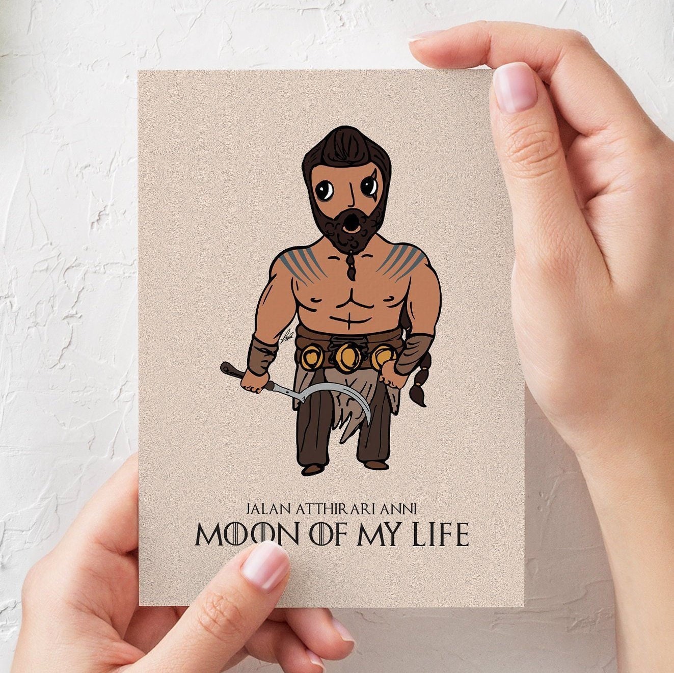 Khal Drogo Game of Thrones Cartoon // Greetings Card - Etsy