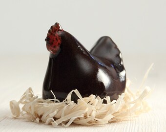 Pottery chicken | Etsy