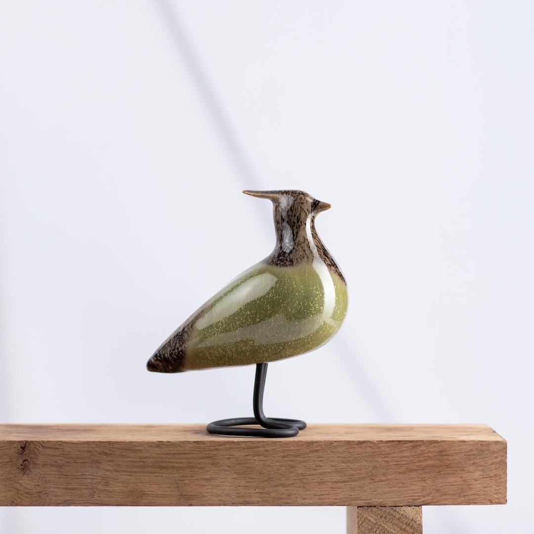 Ceramic Lapwing | Handmade Decorative Bird Figurine | Bird Lover Gift ...