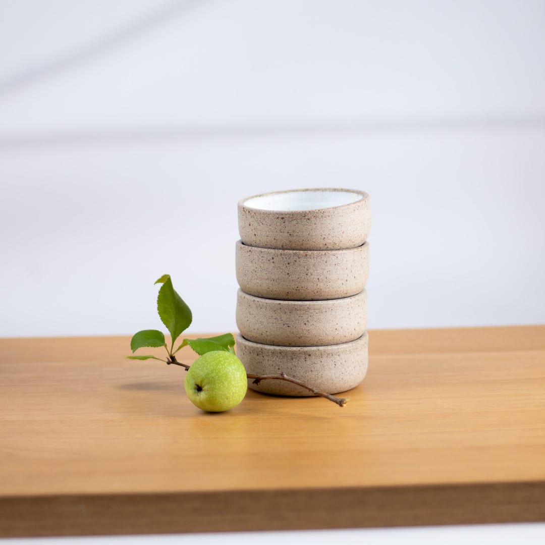 Handmade Ceramic Bowls - Set of Four Tiny Pottery Bowls - Etsy