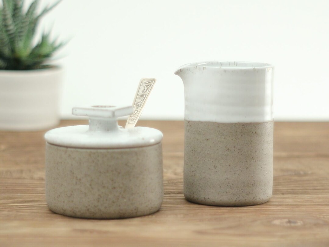 Ceramic Creamer & Sugar Bowl | Pottery Gift Set | Handmade Ceramics - Etsy