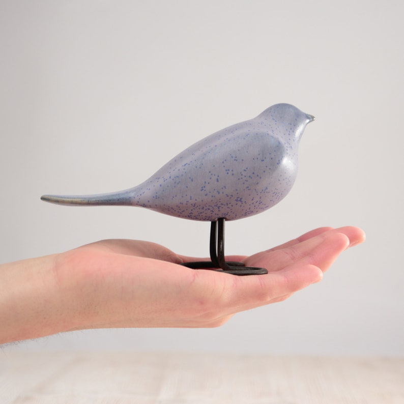 Cuckoo Decorative Ceramic Bird Small Blue Bird Figurine - Etsy