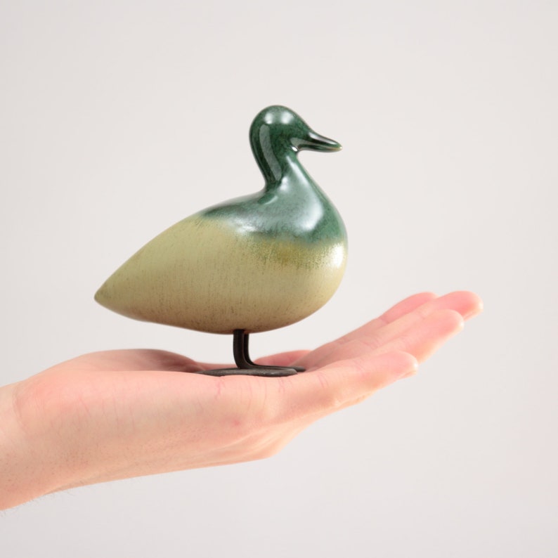 Decorative Ceramic Duck Small Colorful Bird Figurine Bird - Etsy
