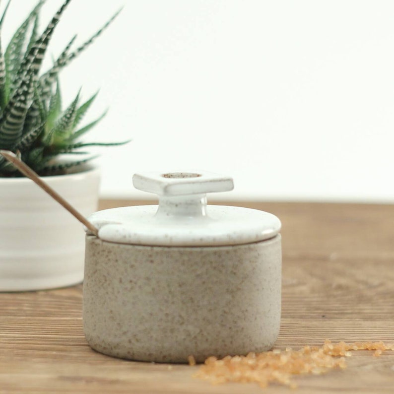 Sugar Bowl with Lid Handmade Ceramic Dish Kitchen Canister | Etsy