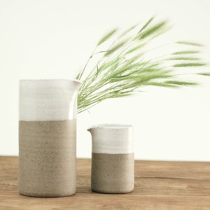 Ceramic Pitcher & Creamer Pottery Gift Set Handmade Ceramics - Etsy