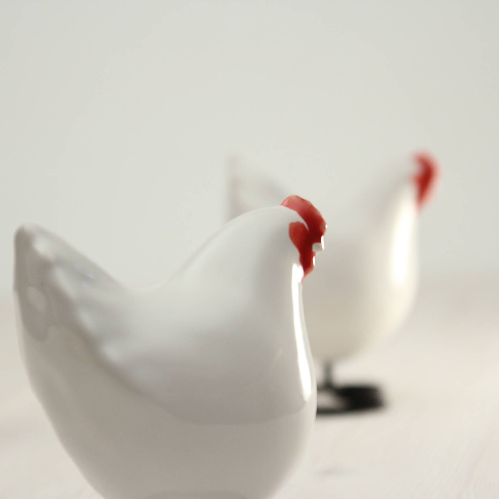 White Decorative Hen Small Ceramic Chicken Figurine - Etsy UK