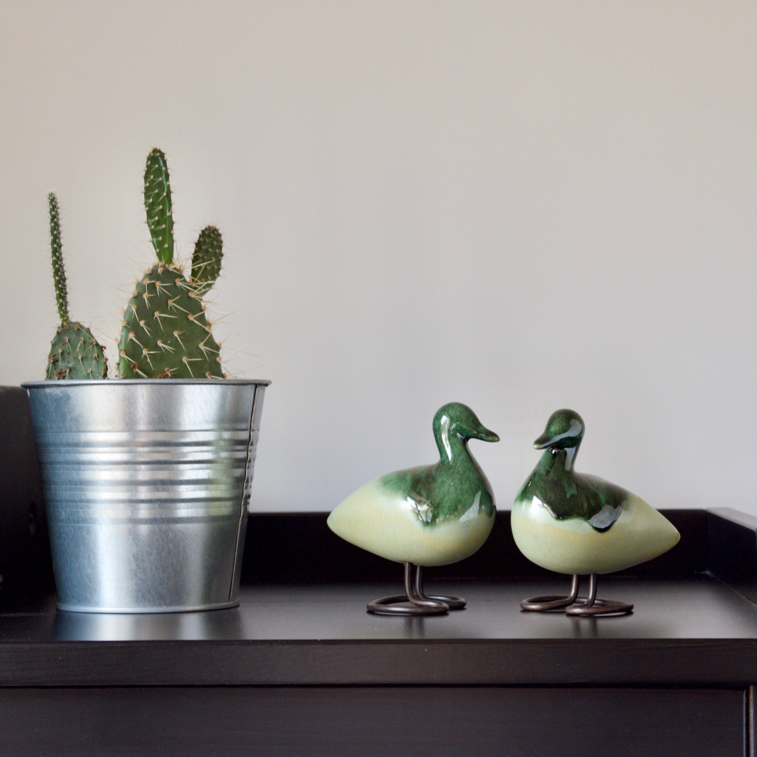Decorative Ceramic Duck Small Colorful Bird Figurine Bird - Etsy