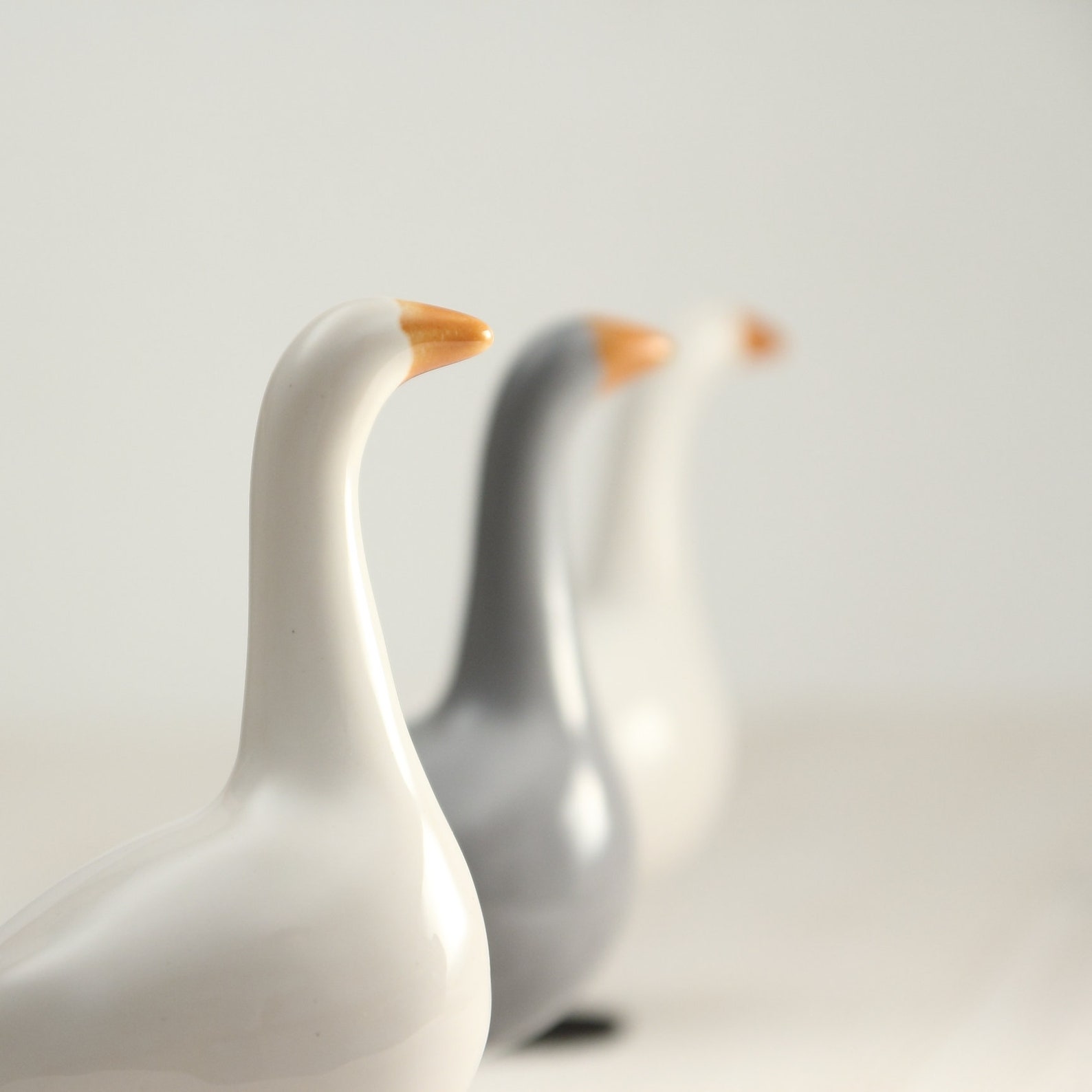 Decorative Ceramic Goose White Handmade Bird Country Decor - Etsy