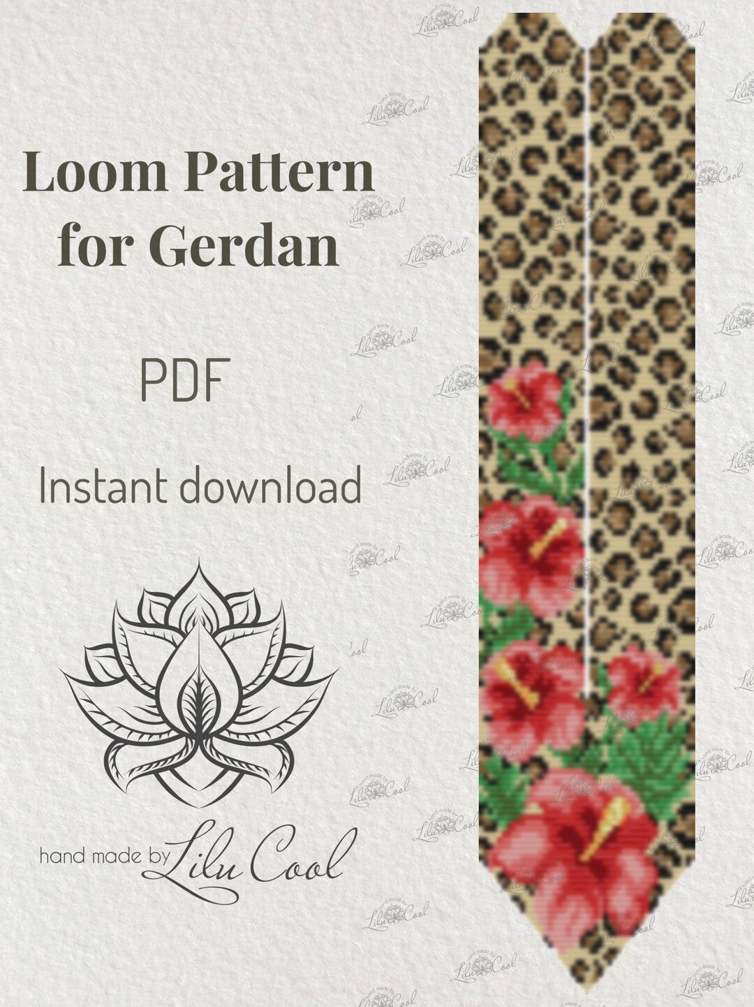 Gerdan Pattern, Pattern in Pdf, Loom Pattern, DIY Beading, Bead Loom ...