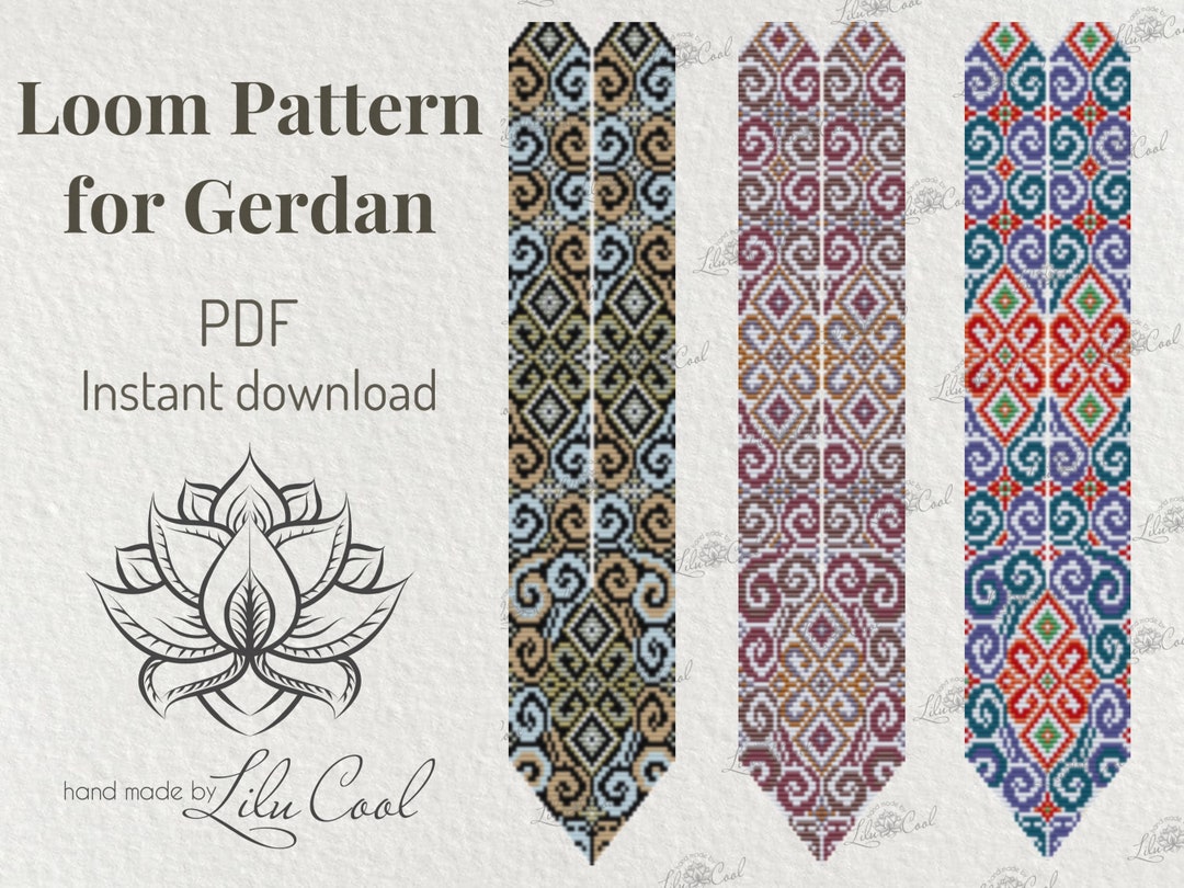 Gerdan Pattern, Pattern in Pdf, Loom Pattern, DIY Beading, Bead Loom ...