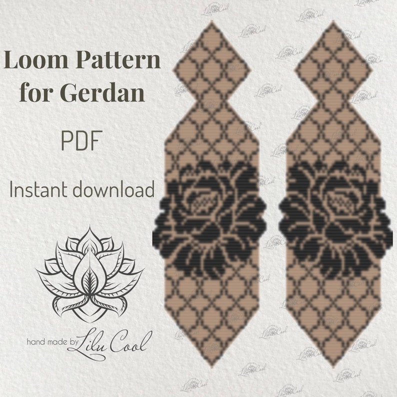 Gerdan Pattern, Pattern in Pdf, Loom Pattern, DIY Beading, Bead Loom ...