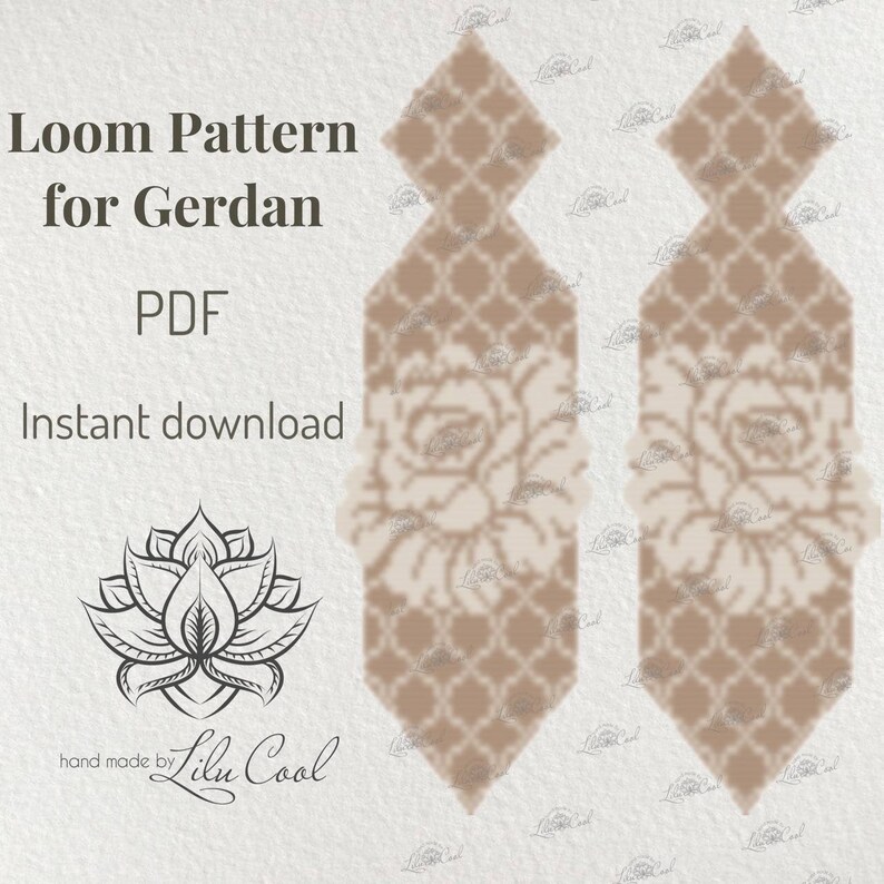 Gerdan Pattern, Pattern in Pdf, Loom Pattern, DIY Beading, Bead Loom ...