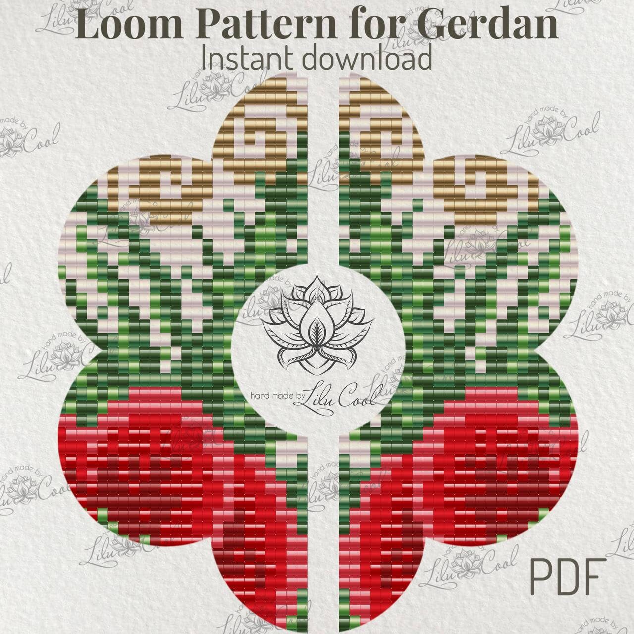 Gerdan Pattern, Pattern in Pdf, Loom Pattern, DIY Beading, Bead Loom ...