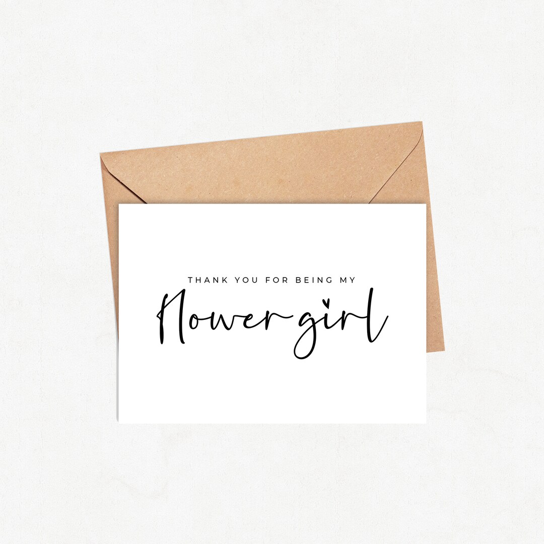 Uno Flower Girl Card Wedding Thank You For Being My Flower Girl Wedding Cards Invites With