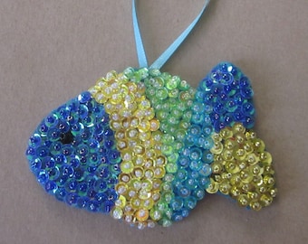 Sequin ornaments | Etsy