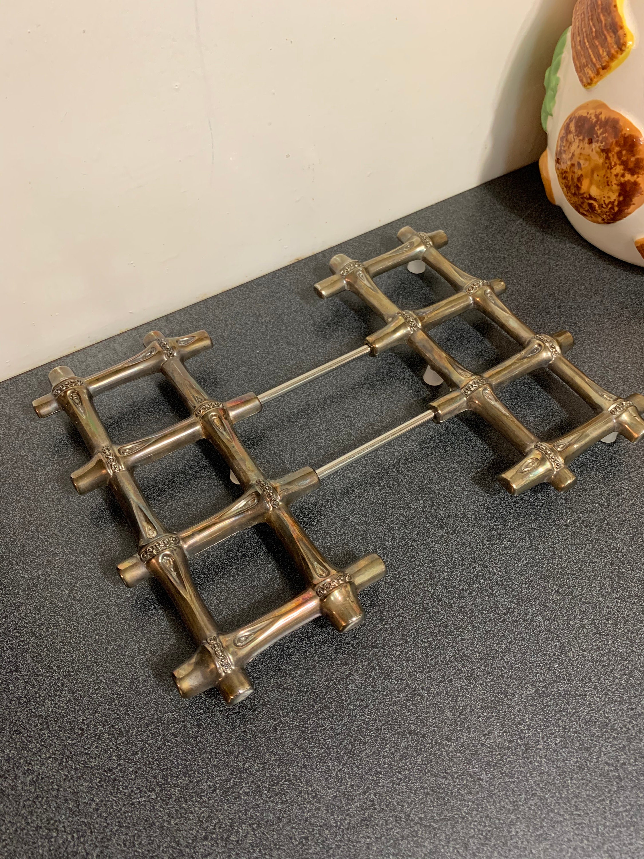 Metal Bamboo Themed Expanding Trivet - Etsy