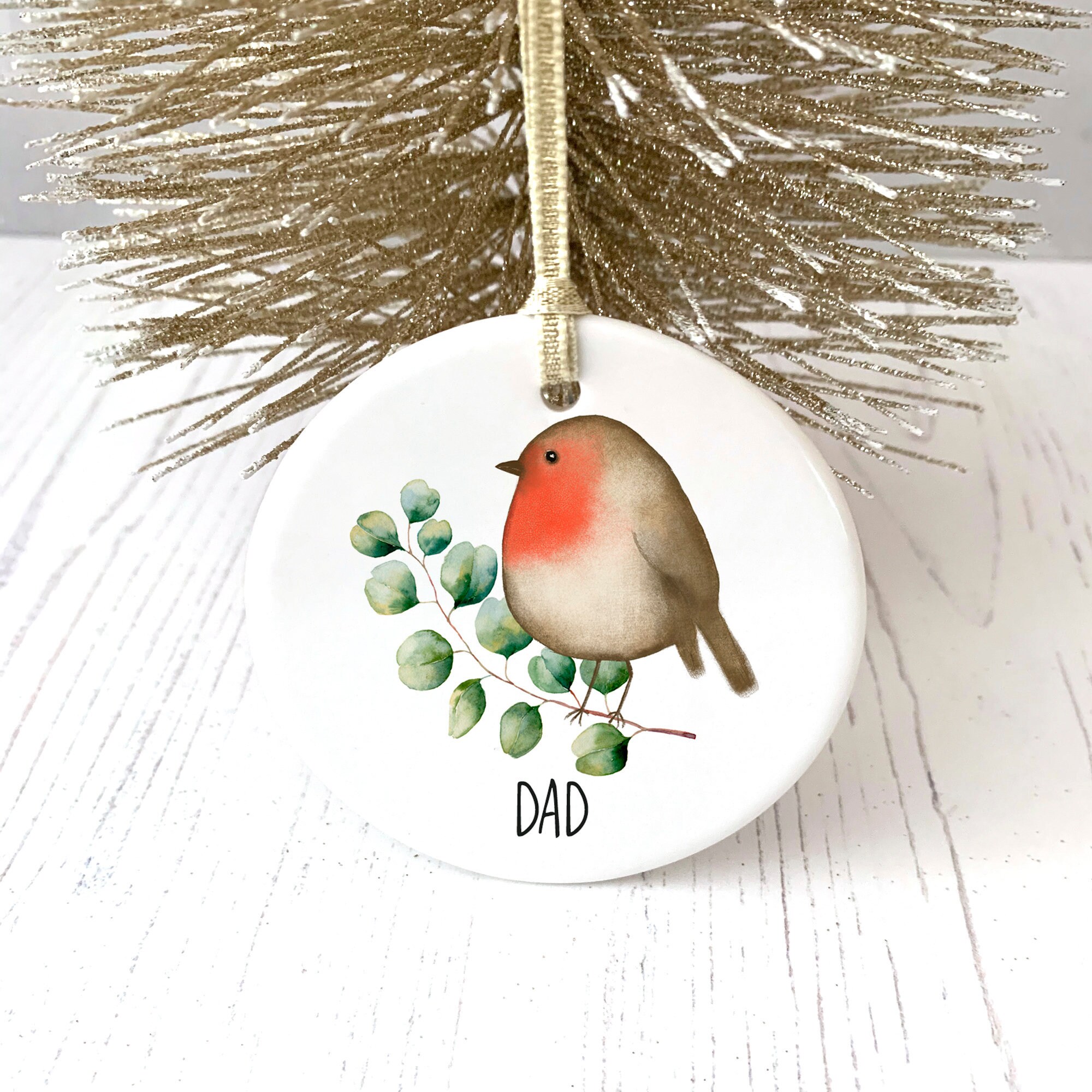 Red Robin Ceramic Bauble Remembrance Bauble Festive Bauble - Etsy UK