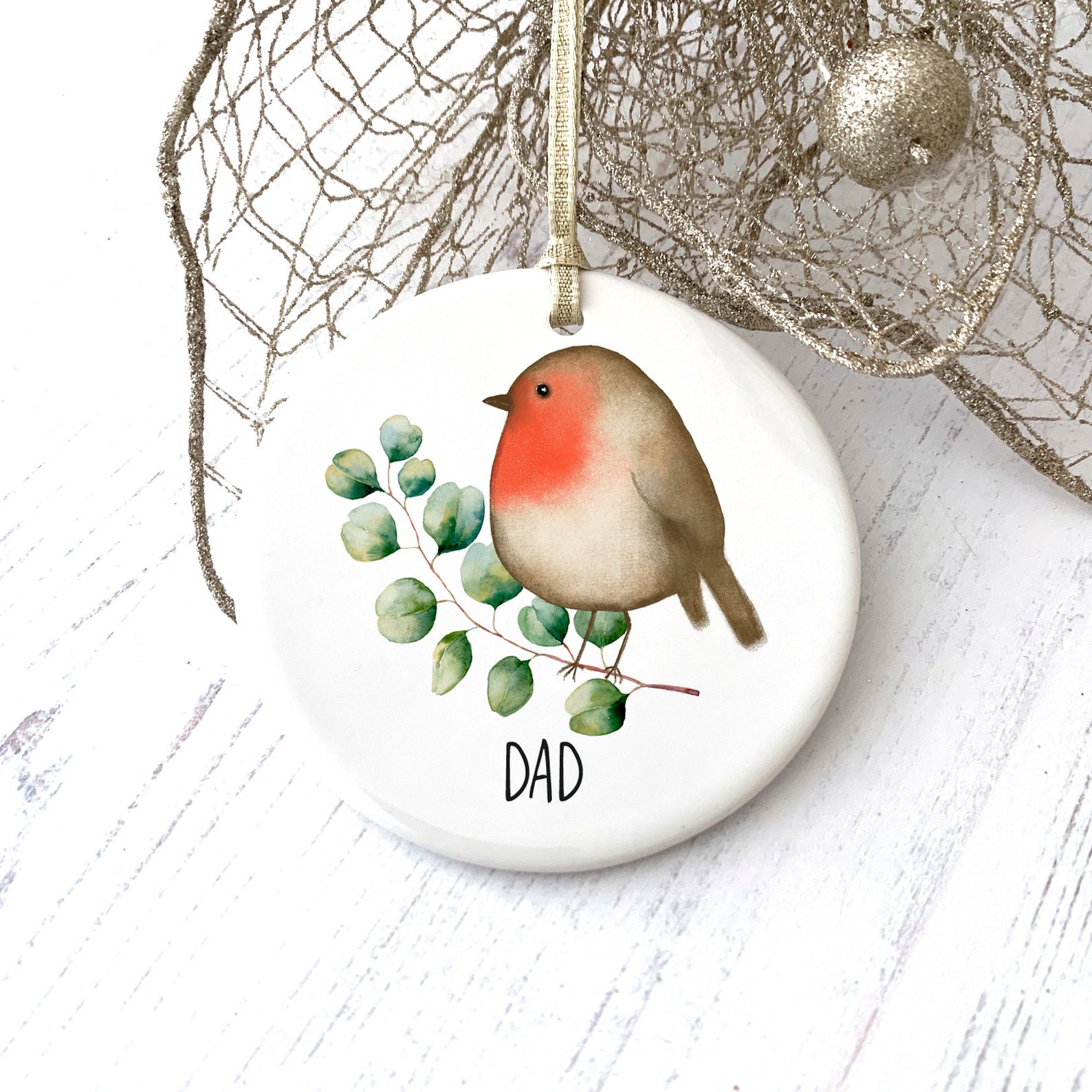 Red Robin Ceramic Bauble Remembrance Bauble Festive Bauble - Etsy UK