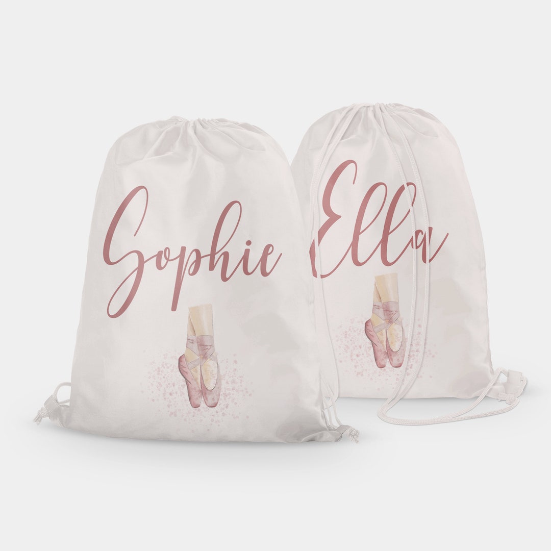 Personalised Ballet Shoe Bag, Dancing Kit Bag, Sports Bag, Kit Bag ...