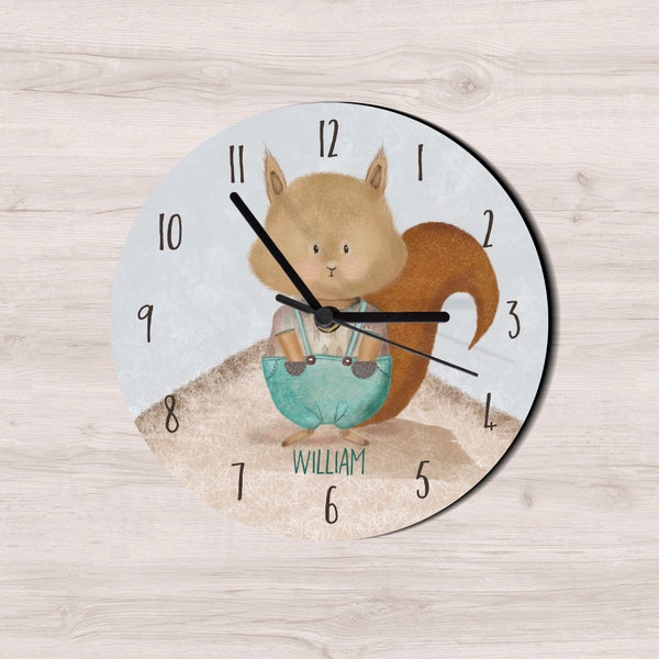 Squirrel Clock - Etsy