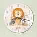 Lion Zoo Clock, Adorable Animal-themed Wall Clock, Kids Room Decor ...