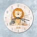 Lion Zoo Clock, Adorable Animal-themed Wall Clock, Kids Room Decor ...