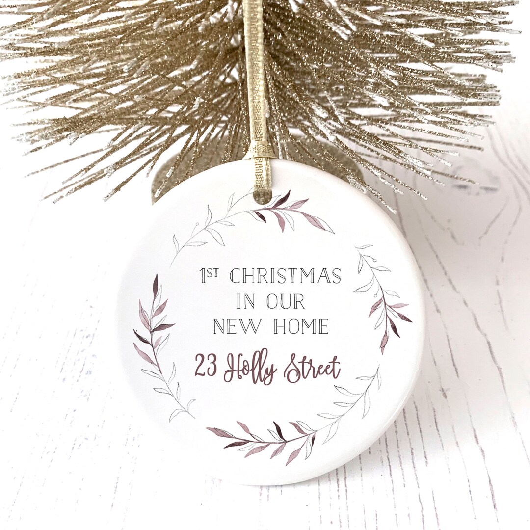 1a navidad en nuestro nuevo hogar baudios de corona bauble - Etsy España